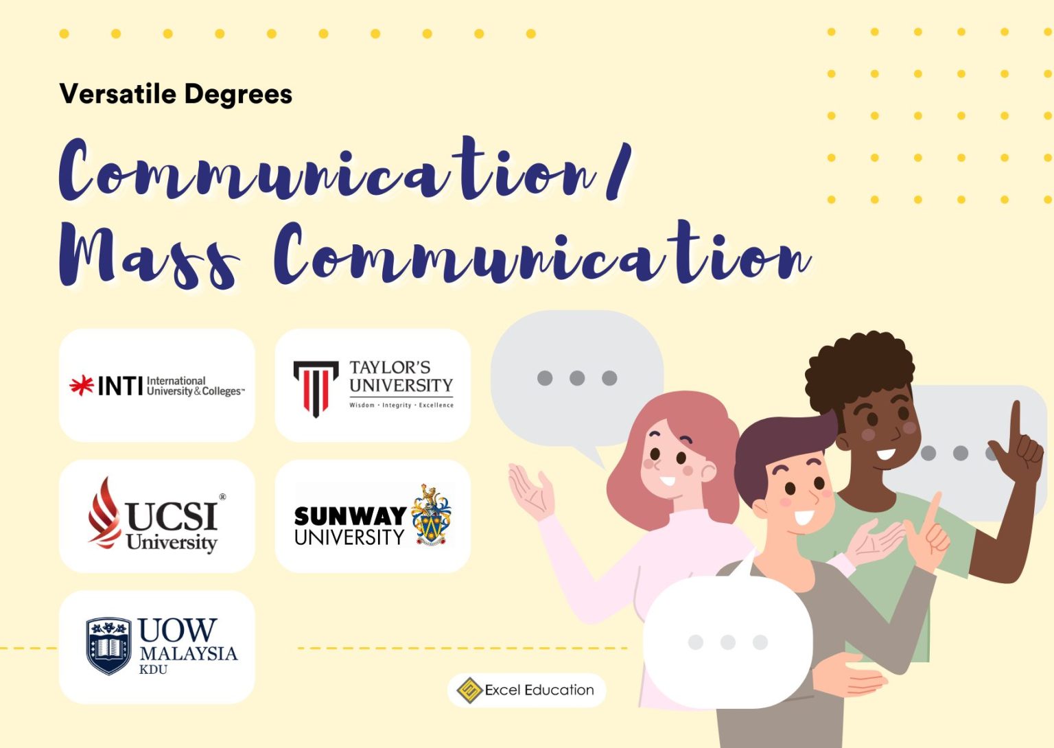 Most Versatile Degrees - Excel Education | Study in Australia, Malaysia ...