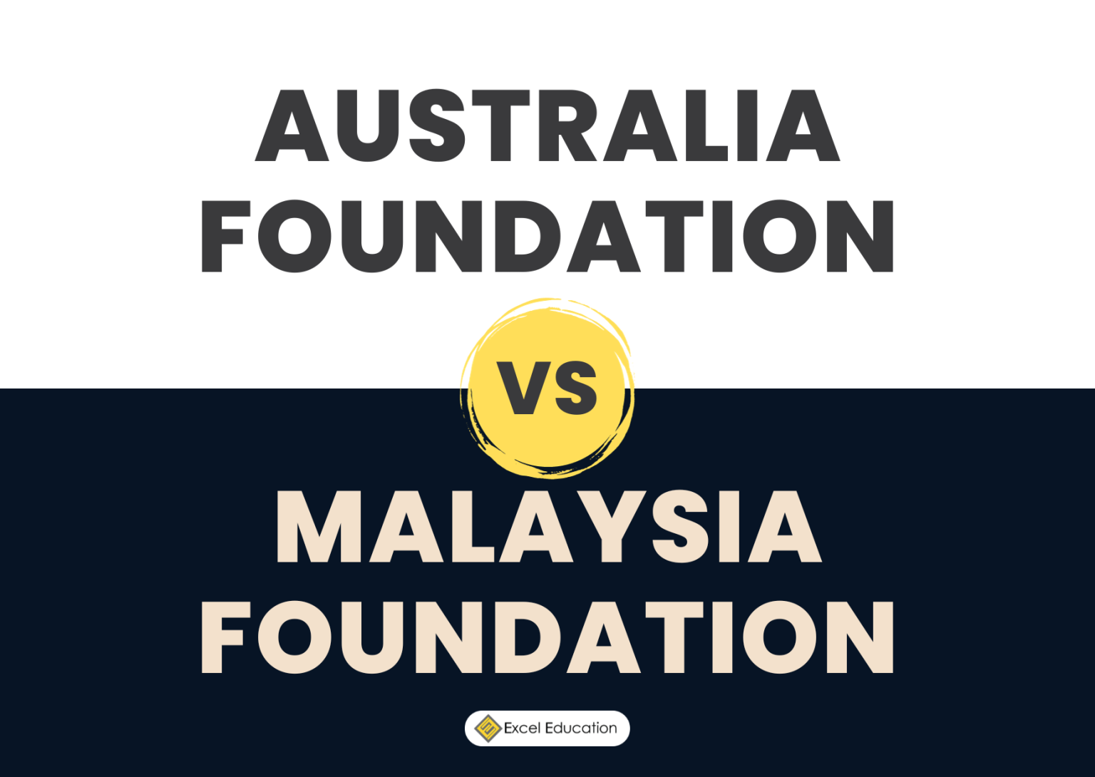 Difference of Australia Foundation and Malaysia Foundation